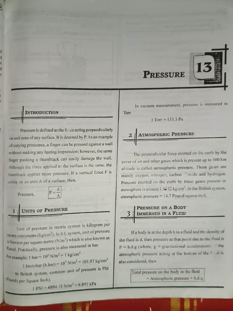 Pressure | PDF