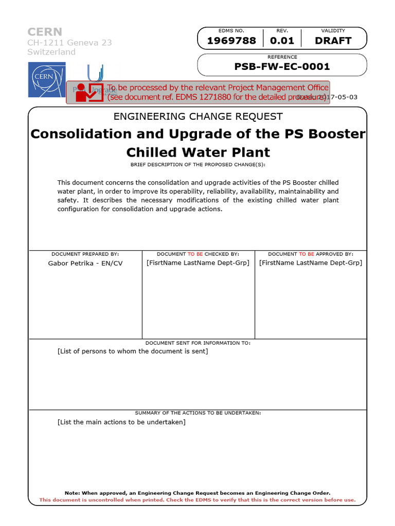 ECR PSB Chilled Water Plant Consolidation | PDF | Home Appliance ...
