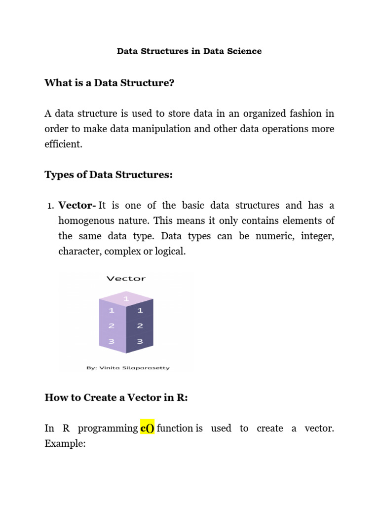 Data Structures for Data Science | PDF | Data Structure | Data Type
