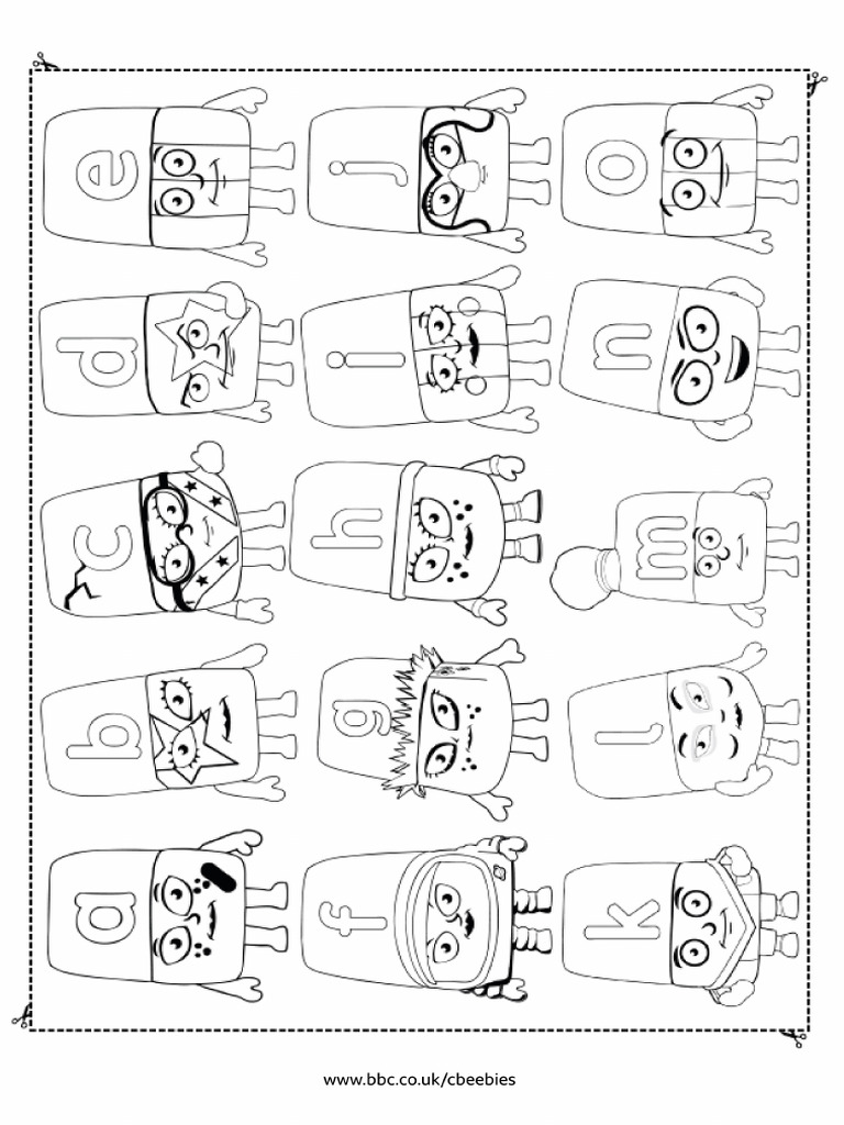 Alphablocks Az Chart Cbeebies | PDF