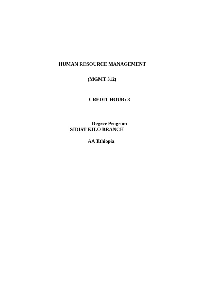 HRM CHAPTER 1 | PDF | Human Resource Management | Human Resources