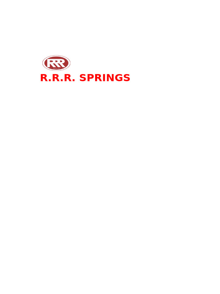 R.R.R. Springs | PDF