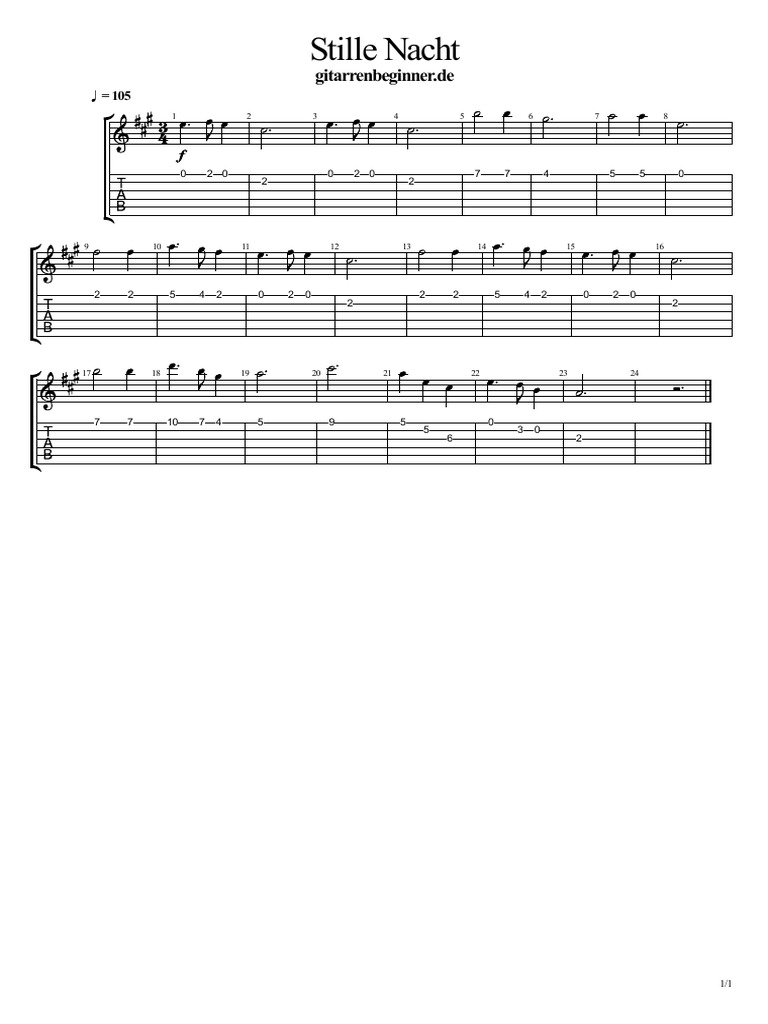 03 - Stille Nacht Melodie | PDF