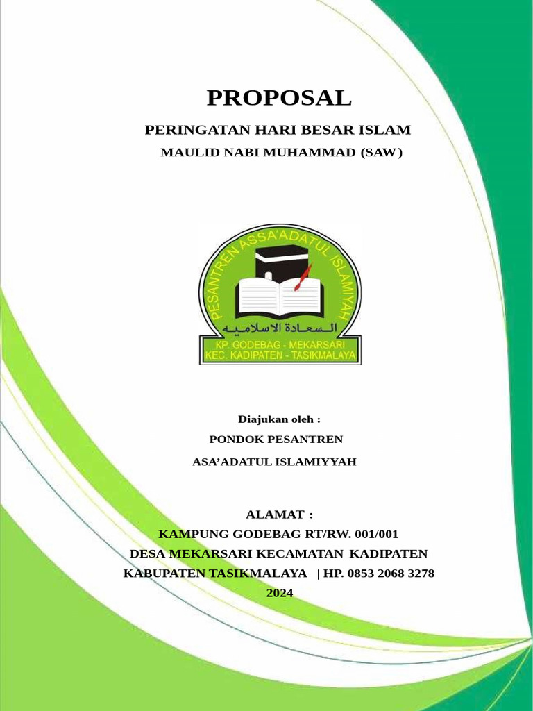 Proposal Peringatan Maulid Nabi 2024 | PDF