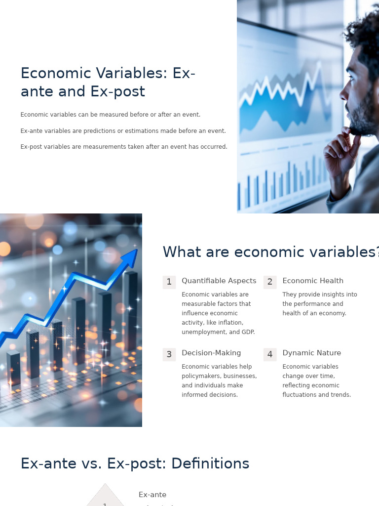 Economic Variables Ex Ante and Ex Post | PDF | Fiscal Policy | Forecasting