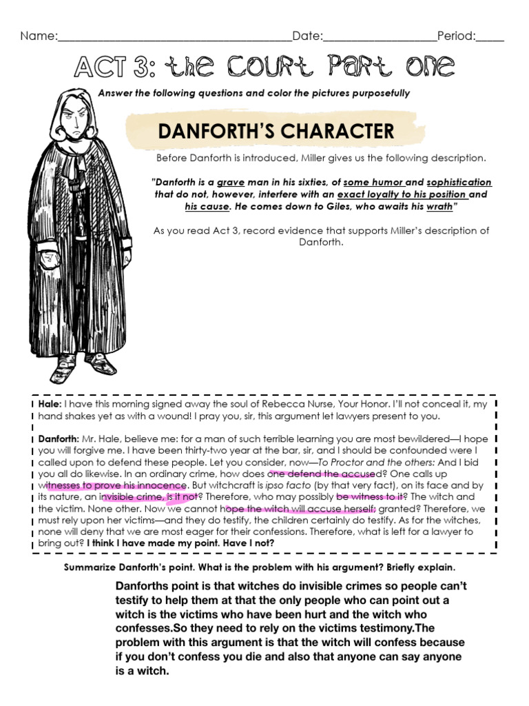 - Crucible Act III Part One Activities | PDF | Witchcraft