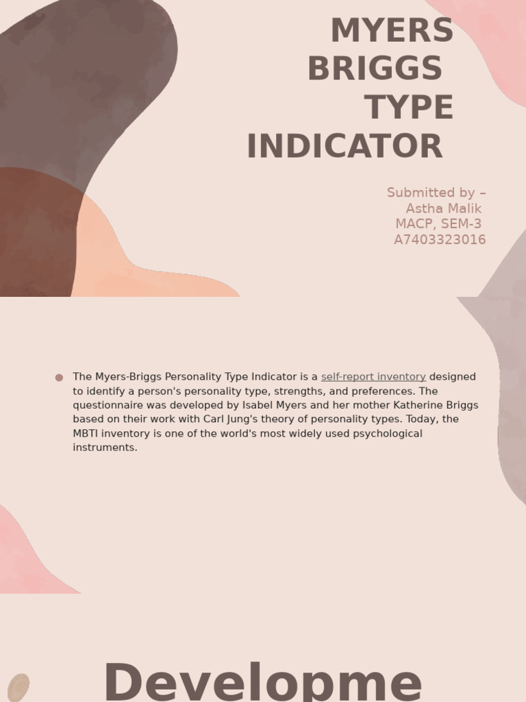 MBTI ppt | PDF | Extraversion And Introversion | Psychology