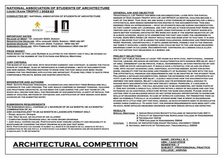 ARCH COMPETITION | PDF