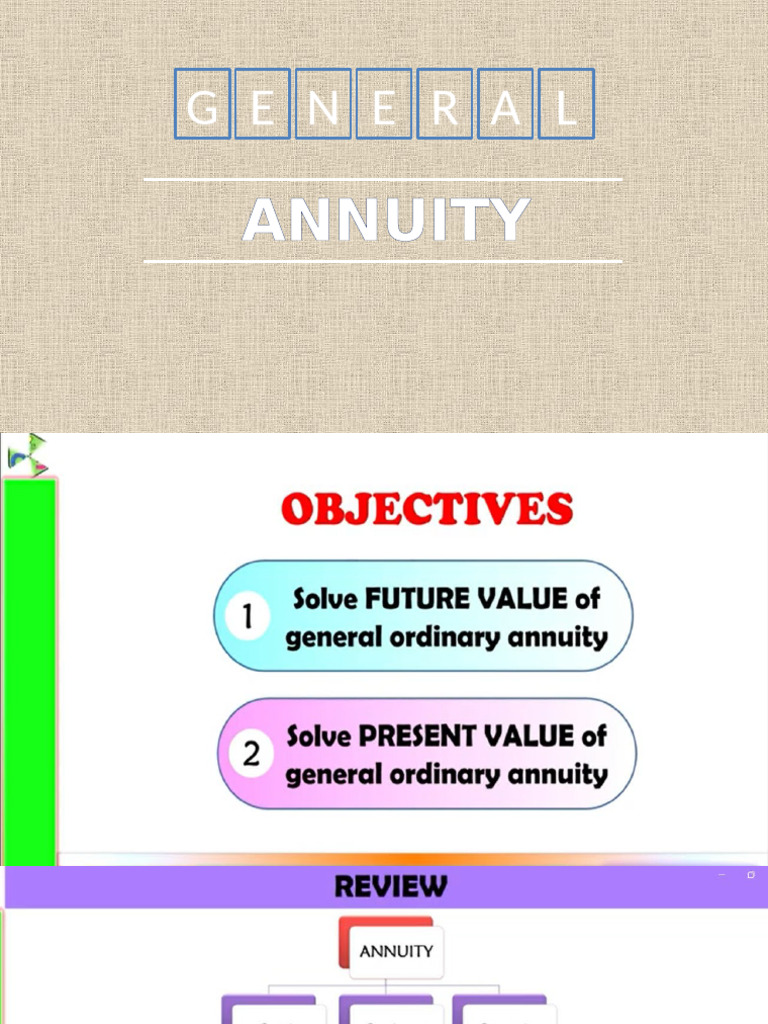GenMath GeneralAnnuities | PDF