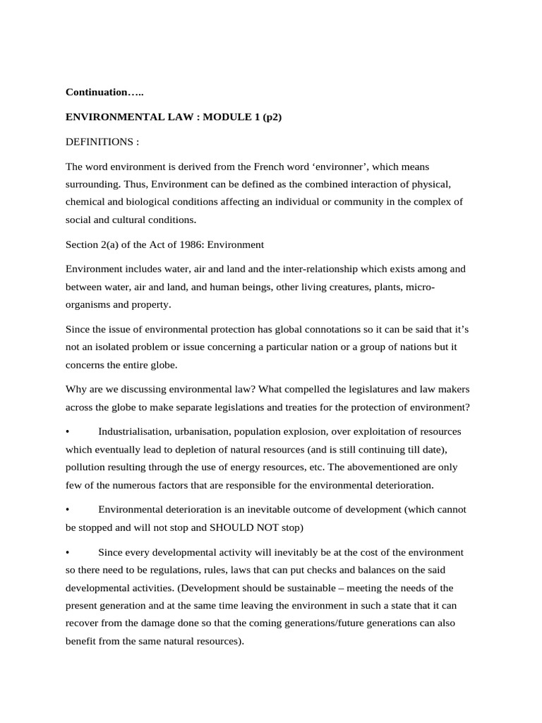 Concept of Environmental Law p1 887217 - 1644898160 | PDF ...