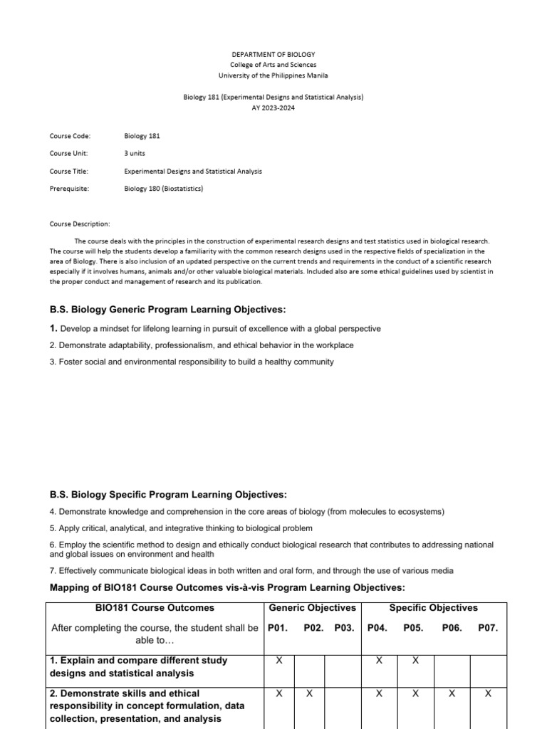 Experimental Designs In Biology 181 Pdf Statistics Experiment