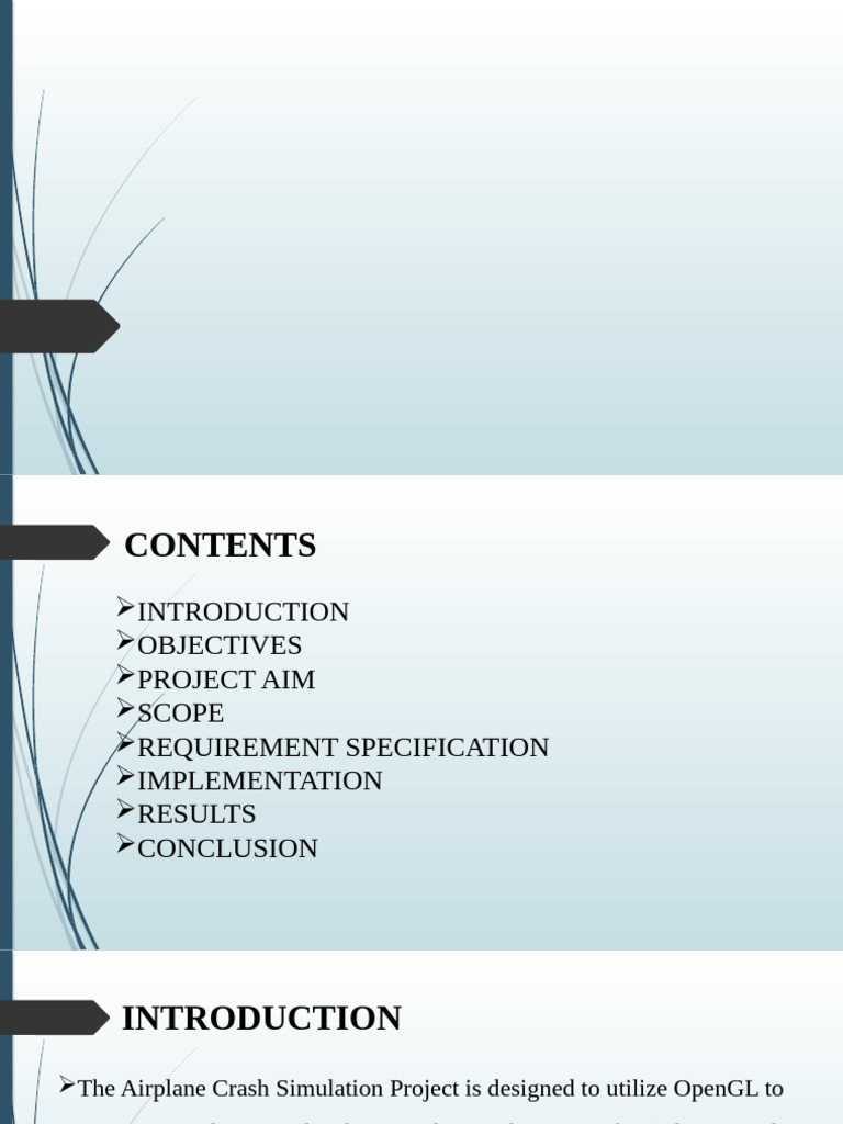 Airplane Crash Simulation with OpenGL | PDF | Simulation | Computer Science