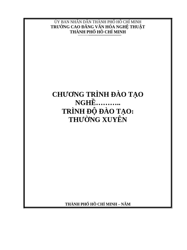BM01-CTDT Thường xuyên (1) | PDF