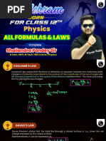 Electrochemistry 12 Formula Sheet | PDF | Electrochemistry | Anode