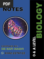 O Level Biology 5090 Chapter Notes | PDF | Cell (Biology) | Biology