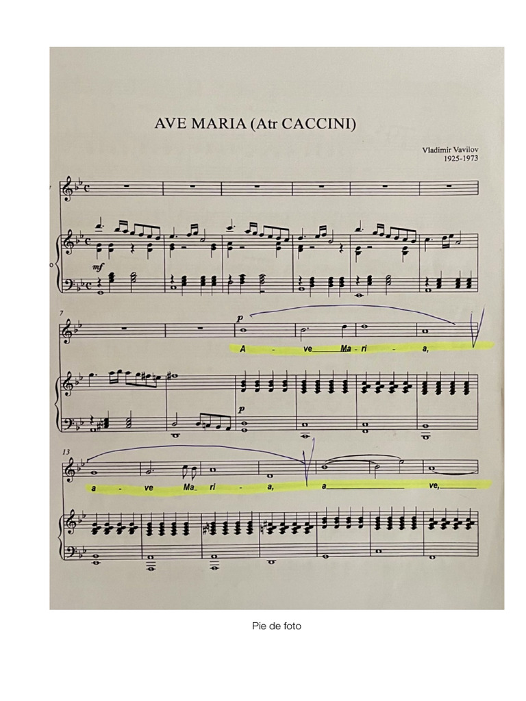 Ave María Caccini 1 | PDF