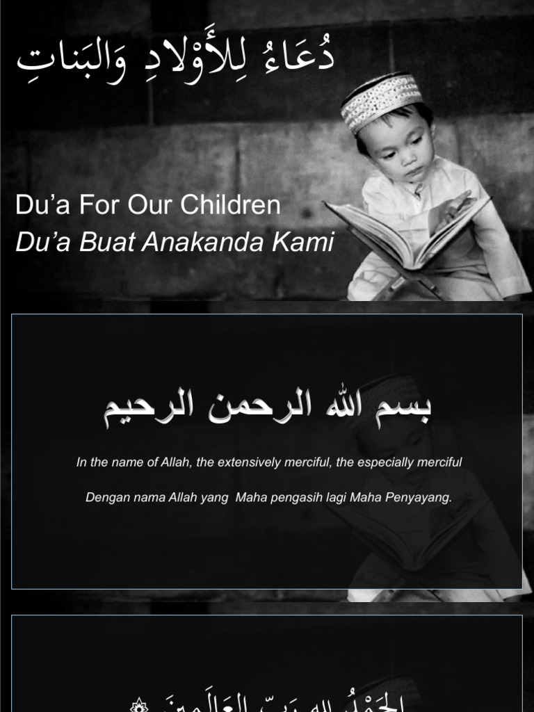Doa For Our Children (Eng and Malay Translation) | PDF | Abrahamic ...