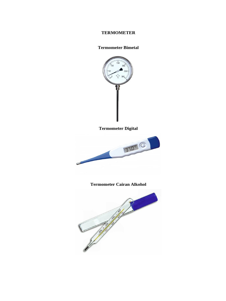 TERMOMETER - Gambar | PDF