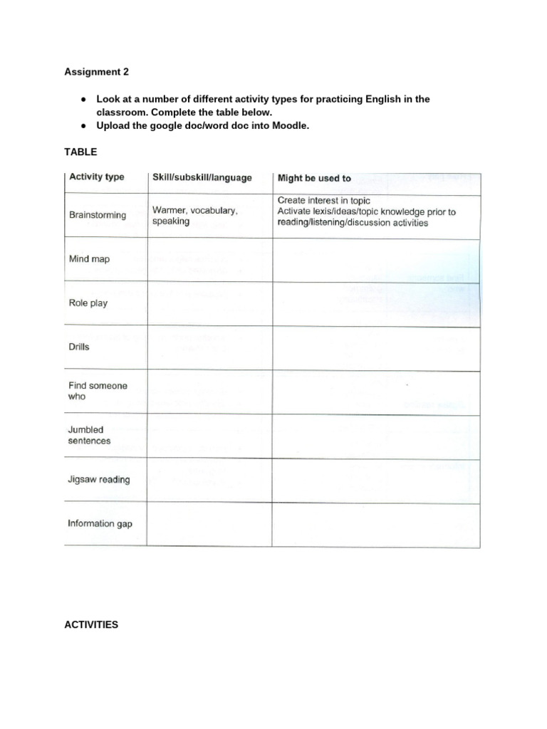 Assignment 2, TFL 370 - 2 | PDF