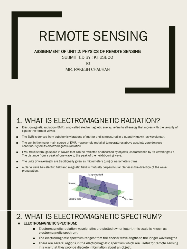 unit 2 remote sensing | PDF | Electromagnetic Radiation ... unit 2 remote sensing | PDF | Electromagnetic Radiation ...