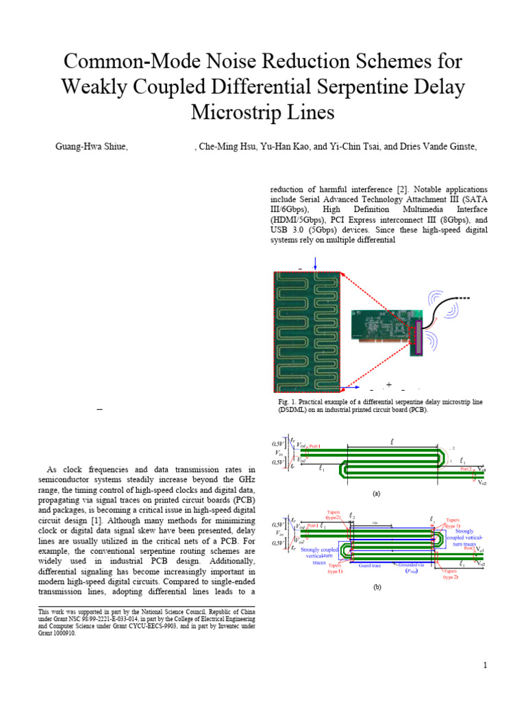 Common-Mode Noise Reduction Schemes | PDF | Transmission Line | Electromagnetic Interference