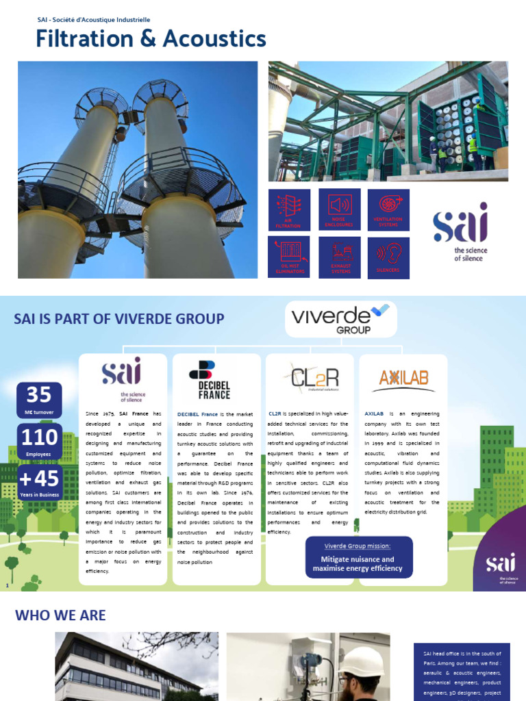 SAI - Acoustics & Filtration - Company Introduction - EnG - 2024 | PDF ...