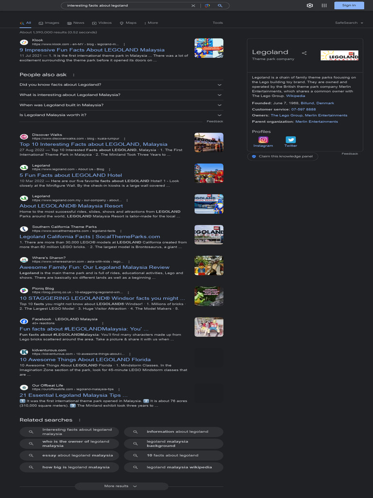 Interesting Facts About Legoland - Google Search | PDF | Lego | Plastic ...