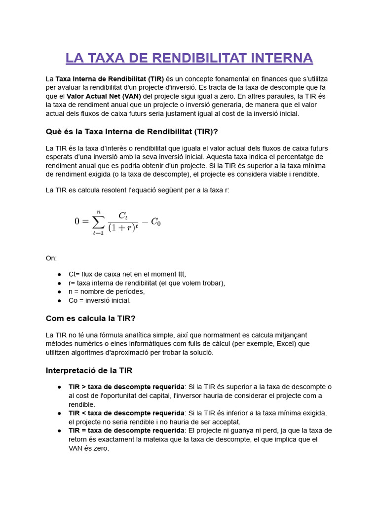 TIR | PDF