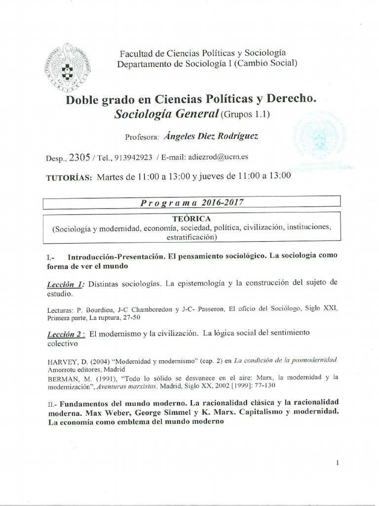 Sociología Angeles Alvarez | PDF
