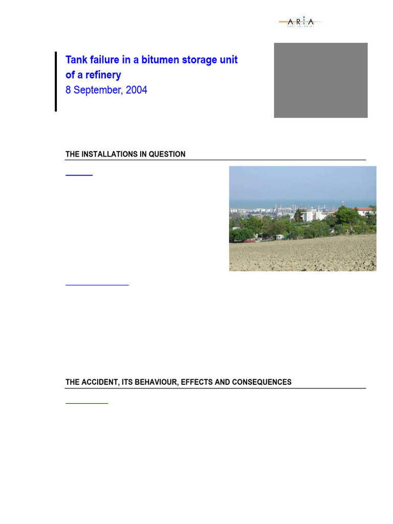 FD 32829 Italie 2004 Ang | PDF | Oil Refinery | Emergency