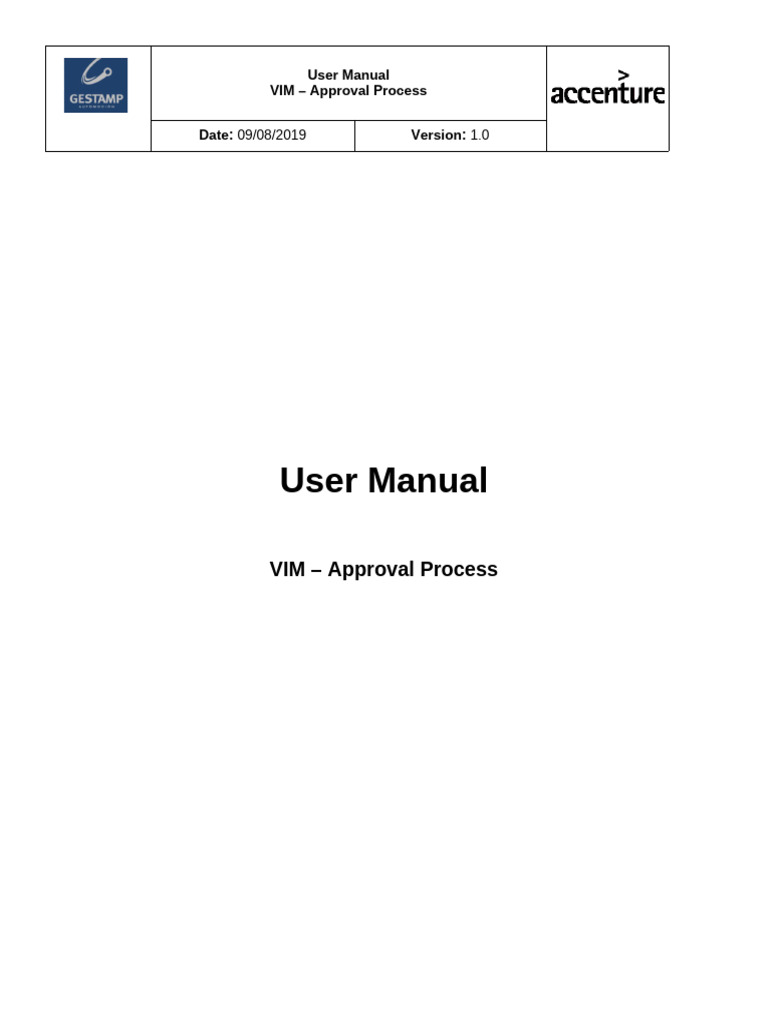 VIM - MU005 - Approval Process (EN) | PDF | Internet Explorer | Computing
