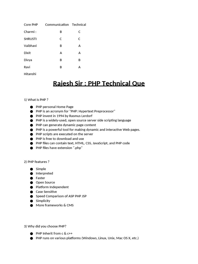 Core And Adv Php Meterial Pdf J Query Ajax Programming