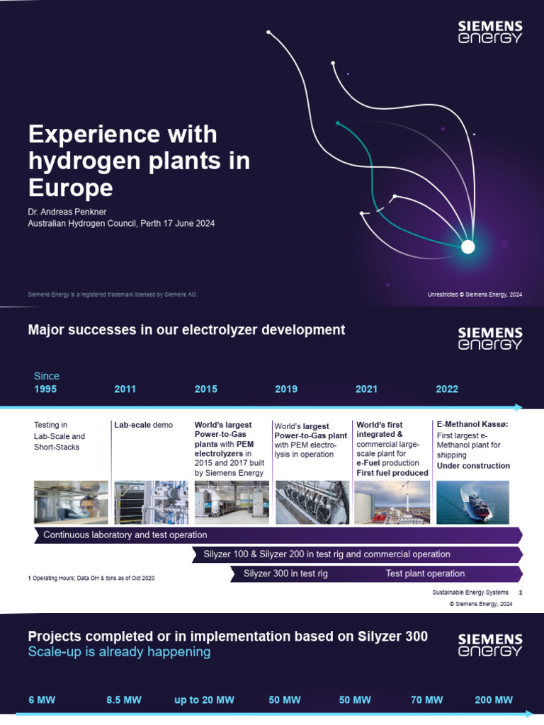 Siemens Presentation | PDF | Sustainable Energy | Hydrogen