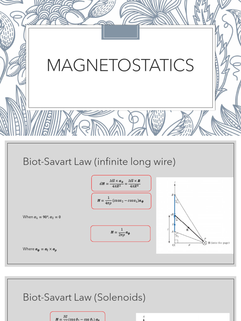Magnetostatics: Laws and Equations | PDF