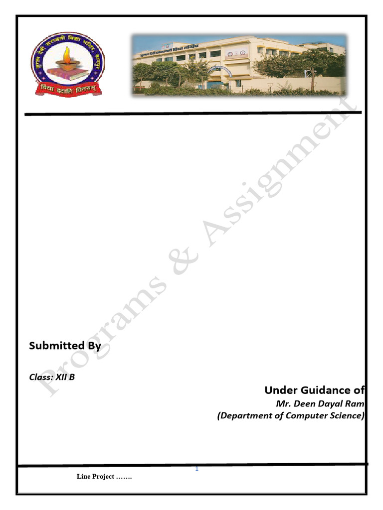 Final Document of Assinment and Program | PDF | Data Management ...