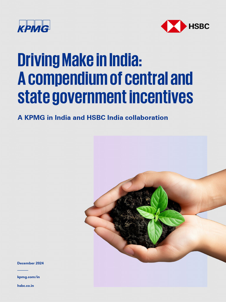 Driving Make in India- Compendium of Policy Incentives | PDF ...