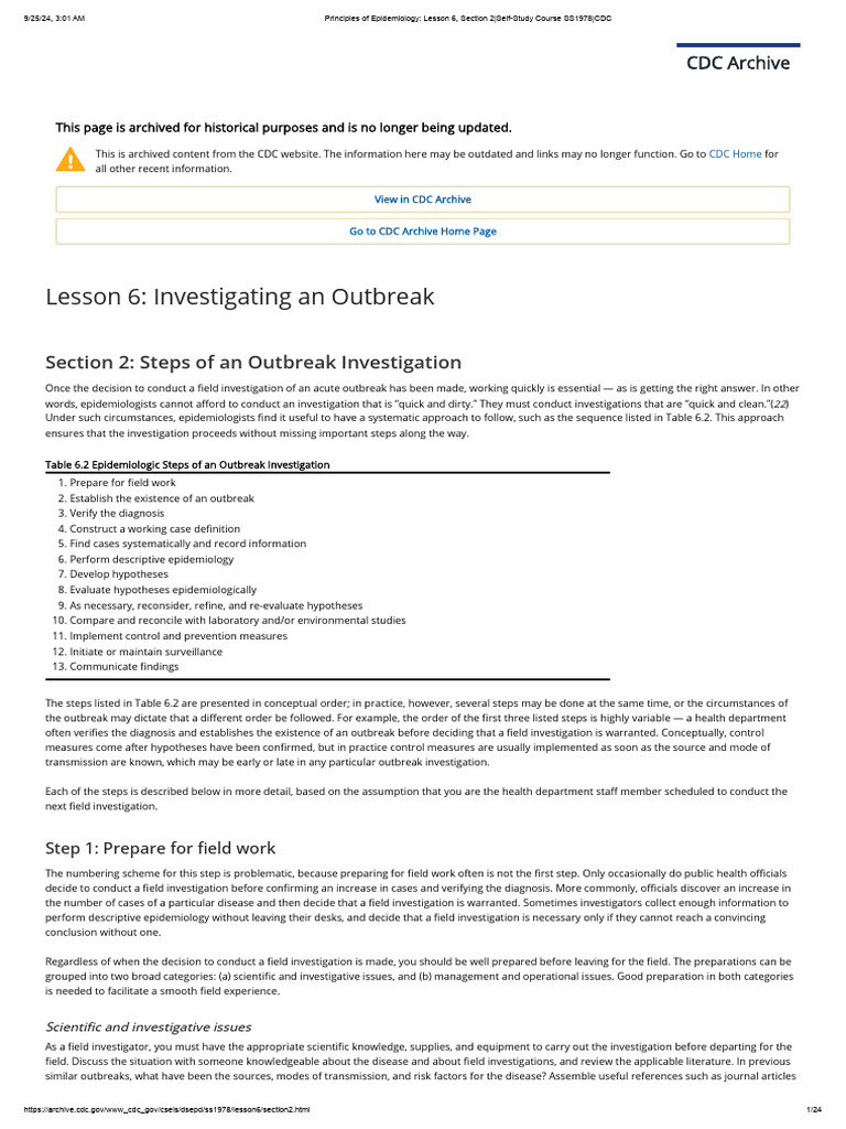 Principles of Epidemiology_ Lesson 6, Section 2_Self-Study Course SS1978_CDC | PDF ...