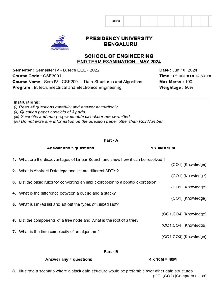 CSE2001-SET-A | PDF | Computer Science | Software Engineering
