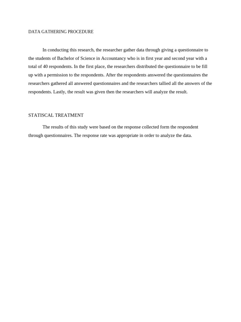 Data Gathering Procedure | PDF