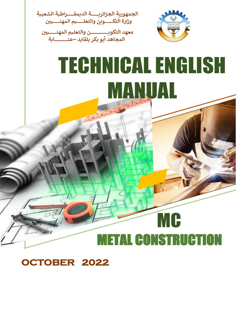 Technical English Manual for Metal Construction | PDF | Pronoun | Adjective