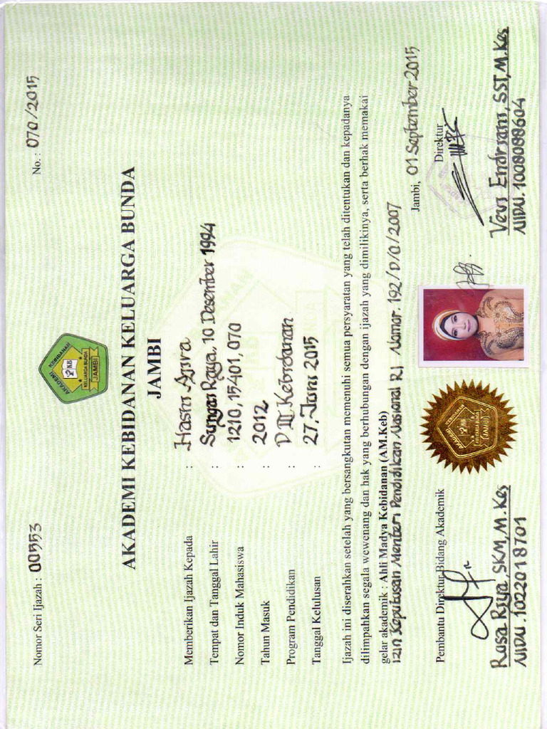 IJAZAH D3 HASNI20241015_09420524 | PDF