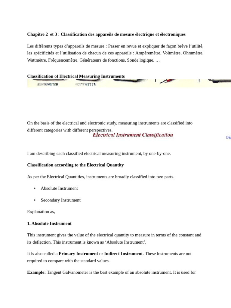 Cours 2 Et 3 Mesure in English MCP1 2024-2025 | PDF | Physical Quantities | Electronics