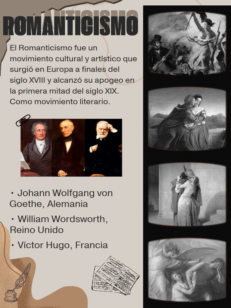 Educación Historia, Póster Romanticismo | PDF