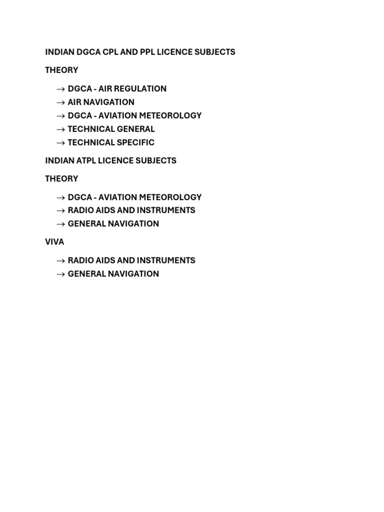 CPL, PPL, ATPL | PDF