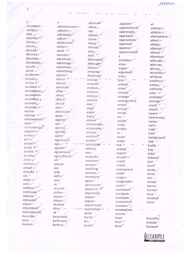 English Words | PDF