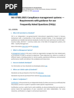 ISO 37301 - 2021 Compliance Management Systems | PDF | Regulatory ...