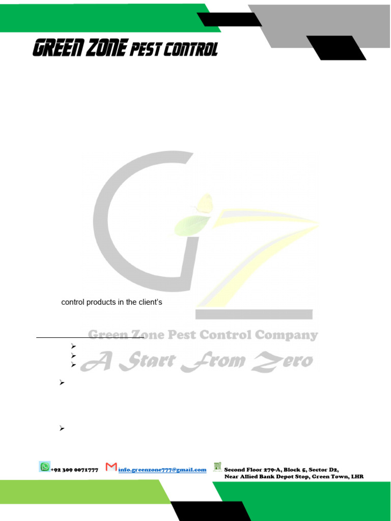 Services Quotation # 241108009 | PDF | Pest Control | Pesticide