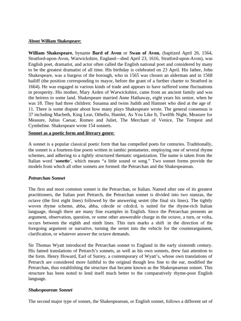 116 Sonnet Pdf Sonnets William Shakespeare