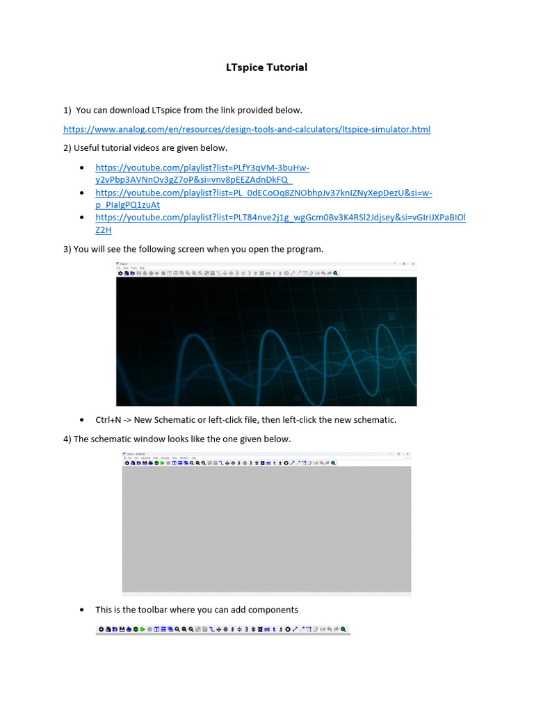 LTspice_Tutorial | PDF | Electrical Equipment | Electronic Circuits LTspice_Tutorial | PDF | Electrical Equipment | Electronic Circuits