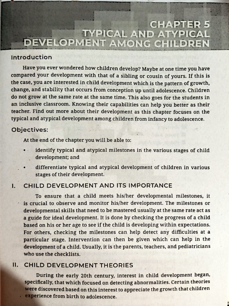 EDUC 12 Typical and Atypical Development Among Children Ch. 5 | PDF | Cognitive Science | Human ...